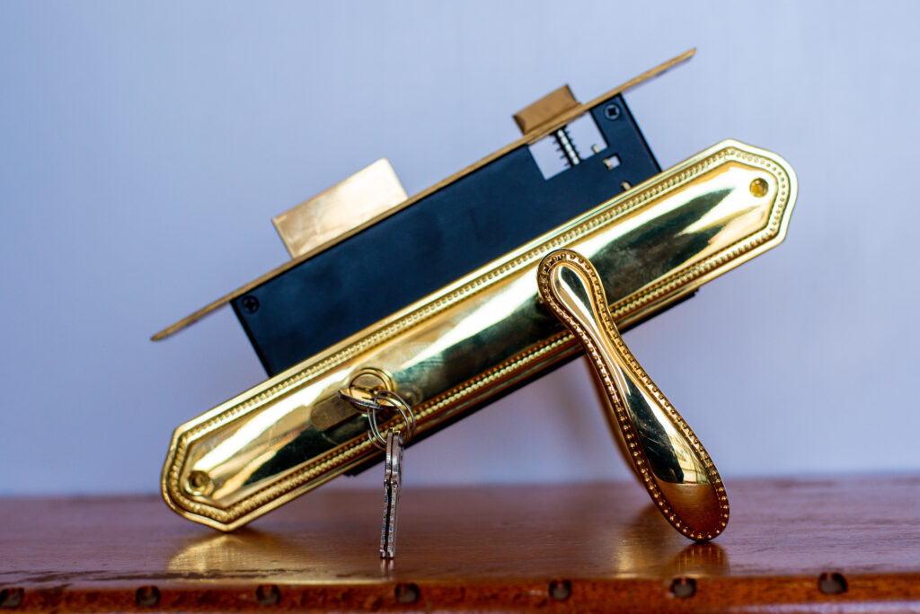 Union Steel door lock Gold – Lock City